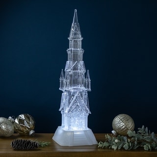 LED Lighted Castle Acrylic Christmas Decoration - 17.5" - Bed Bath ...