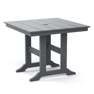 Outdoor Rectangle Table with Umbrella Hole- NO CHAIRS - Bed Bath & Beyond - 36919944