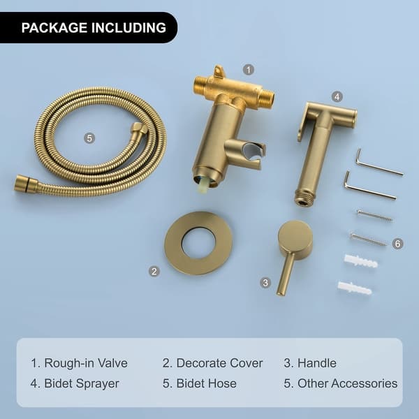 Wall Mounted Handheld Bidet Sprayer for Toilet Portable Pet Shower - On ...