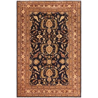 Boho Chic Ziegler Kara Blue Brown Hand-Knotted Wool Rug - 10'0" x 13'10 ...