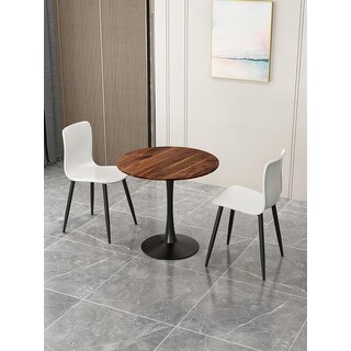 Modern Tulip Kitchen Table,Round Dining Table,80cm Nature Wood,Ideal ...