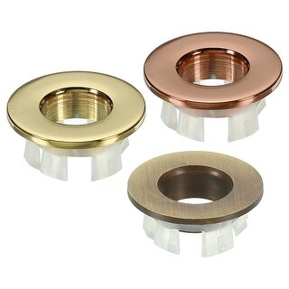3Pcs Overflow Ring, Sink Round Ring Cover Basin Trim for Bathroom, 3 ...