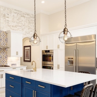 Mid-century Modern 1-light Pendant Farmhouse Kitchen Island Lighting ...