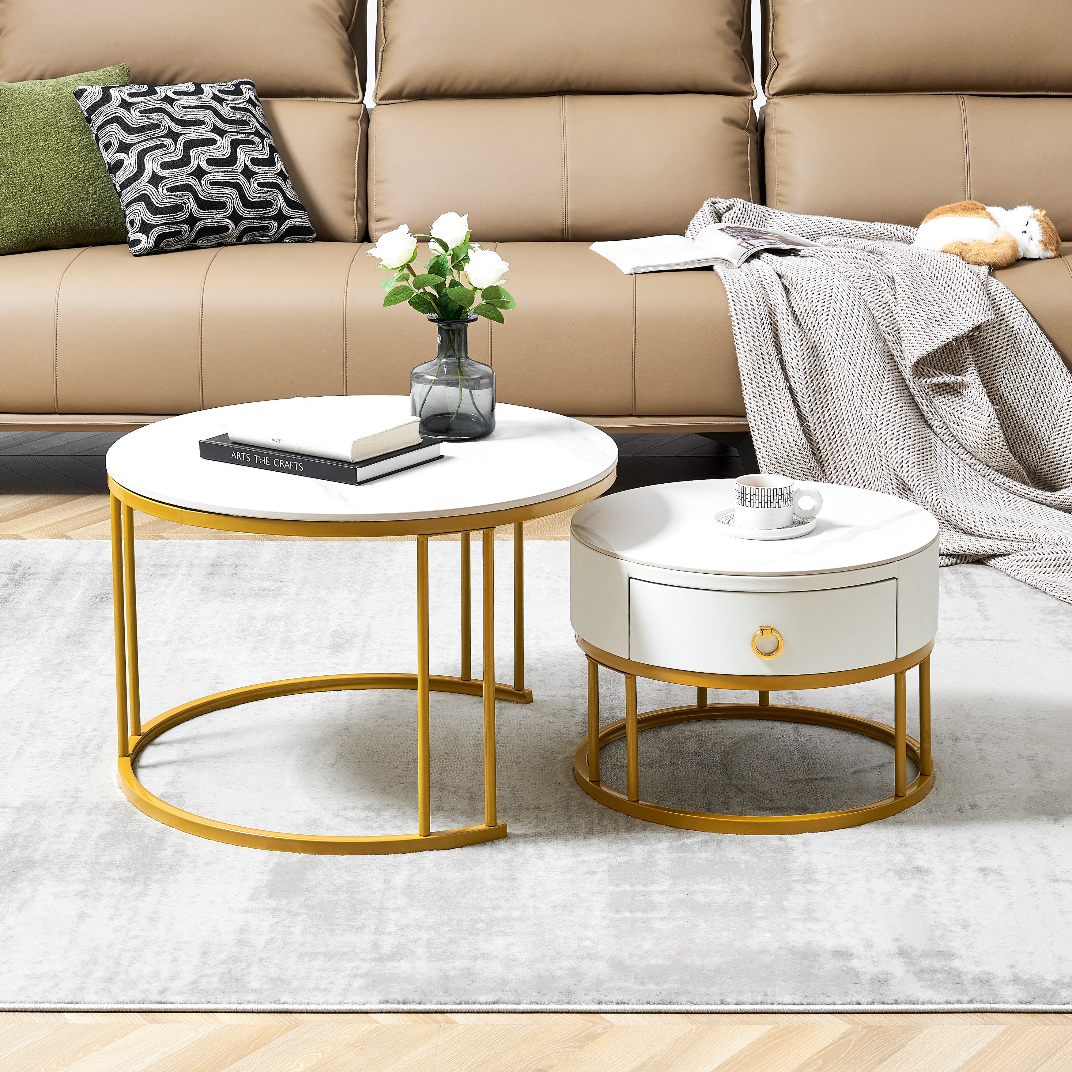 Nesting Coffee Table End Table Sintered Stone Top Center Table On Sale Bed Bath Beyond 39731127