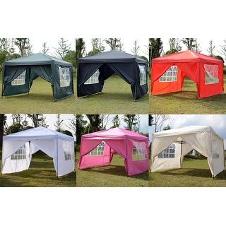 MCombo 10x10 ft EZ POP UP 4 WALLS CANOPY PARTY TENT GAZEBO WITH SIDES ...
