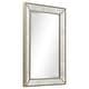Champagne Bead Beveled Rectangular Wall Mirror - Clear - Bed Bath ...
