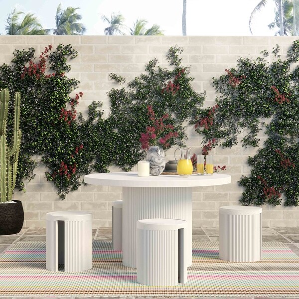 Wave concrete dining table store