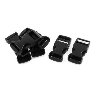 Contoured Side Release Squeeze Buckles Black 2cm Webbing Strap 7Pcs ...