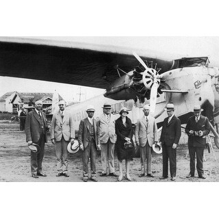 Fokker Tri-motor plane Black and White Gallery Wrapped Canvas - Bed ...