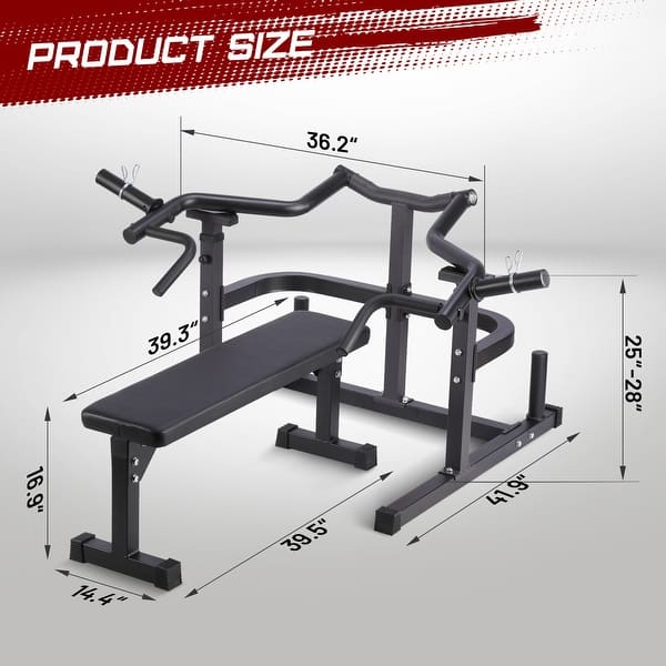 bench press rack dimensions