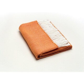 Terracotta Soft Acrylic Herringbone Throw Blanket - Bed Bath & Beyond ...