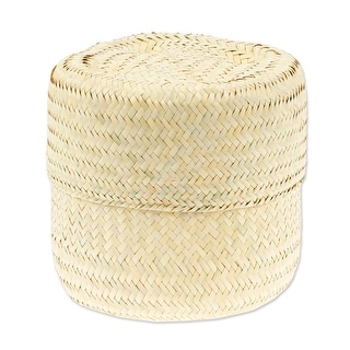 Novica Handmade Raw And Chic Natural Fiber Basket - Bed Bath & Beyond ...