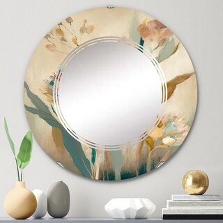 Designart 'Wild Flowers In Faded Vintage Colours IV' Printed Floral ...