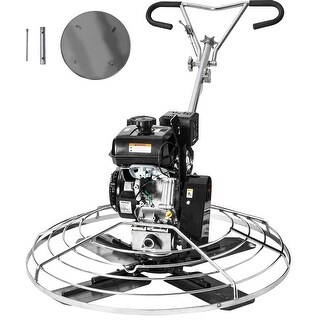 Power Trowel, Walk-Behind Cement Trowel with Float Pan, Gas-Powered ...