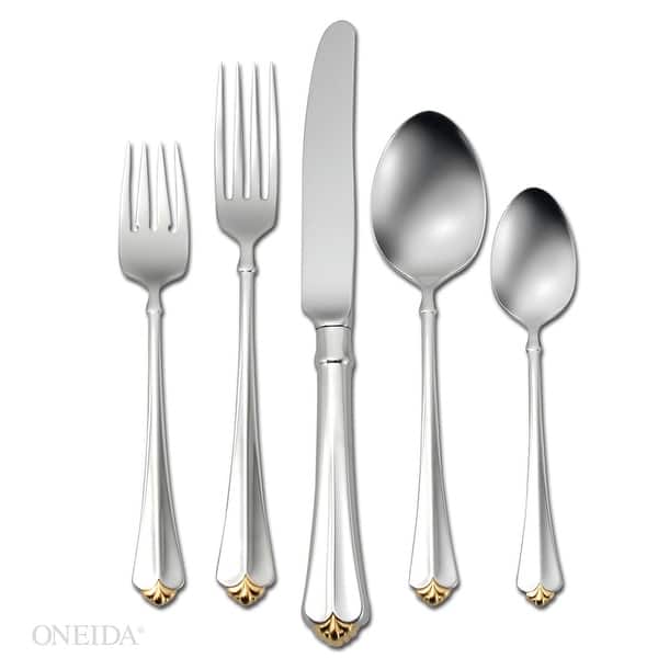 Oneida Golden Juilliard 20 Piece Fine Flatware Set - Bed Bath & Beyond ...