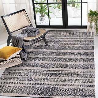 Desire Collection Abstract Black/Brown Area Rug - Bed Bath & Beyond ...
