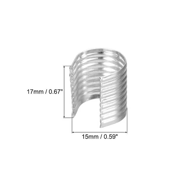 Leather Rope Clips, Foldable Cylindrical Cord Ends Crimps for Lanyard ...