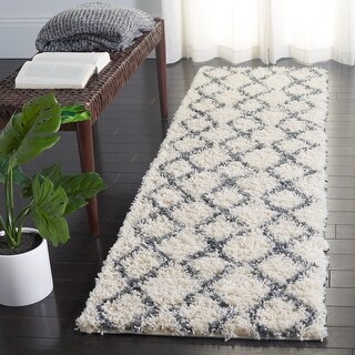 SAFAVIEH Venus Shag Adelia Moroccan 1.75-inch Thick Rug - 2'2" x 8 ...