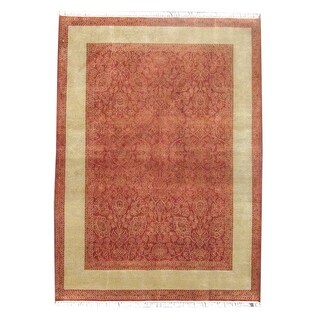 Wahi Rugs Hand Knotted Transitional Carved French Design 5'0"x8'0 ...