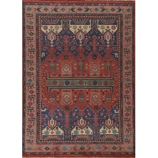 Traditional Sirjan Oriental Area Rug Handmade Wool Carpet - 7'9"x 10'0 ...