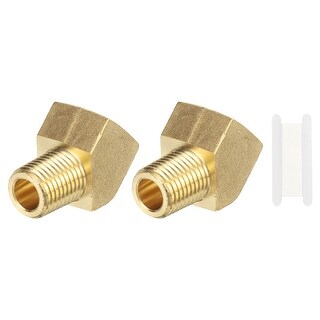Brass Fittings 45 Degree Barstock Street Elbow Pipe l Shape Right Angle ...