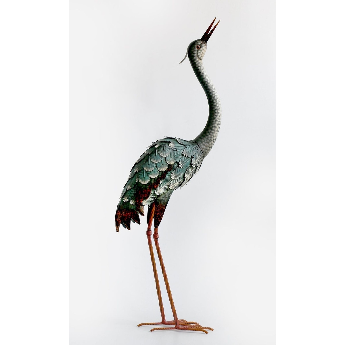 Multi Color Metal Heron Garden Statue - Bed Bath & Beyond - 36882443