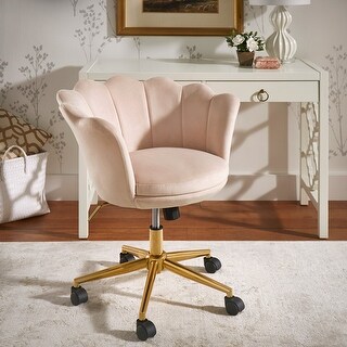 Angela Velvet Seashell Office Chair by iNSPIRE Q Bold - Bed Bath ...