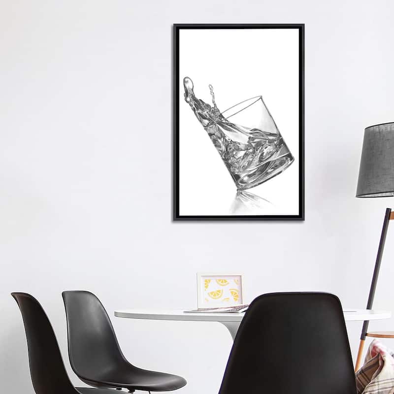 iCanvas "Bourbon Splash" by Paul Stowe Framed - Overstock - 37663654