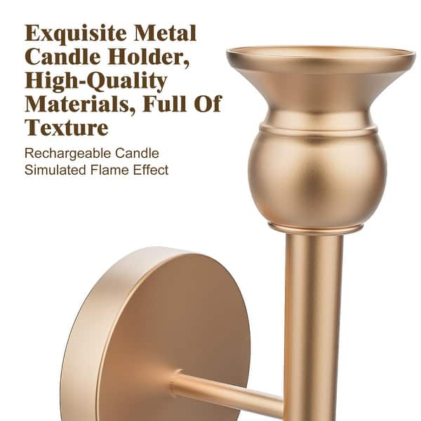 candle effect wall lights