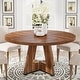 47 Inch Round Dining Table for 4, Wood Farmhouse Dinner Dinning Table ...