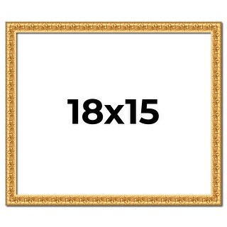 18x15 Frame Gold Real Wood Picture Frame Width 1 inches | Interior ...