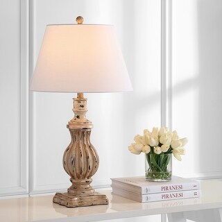 SAFAVIEH Lighting 21-inch Kingsley LED Table Lamp - 10"x10"x20.5" - On ...