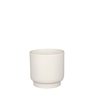 Sm. Riva Round White Pot-ST - White - Bed Bath & Beyond - 40840619