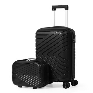 Carry On Luggage 2 Piece Set, PP, Triangle Pattern - Bed Bath & Beyond ...