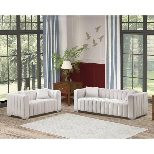 Wayna Modern Velvet Sofa for Living Room - Bed Bath & Beyond - 40739229