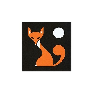 Fox And Moon Print On Acrylic Glass by Scott Partridge - Bed Bath ...
