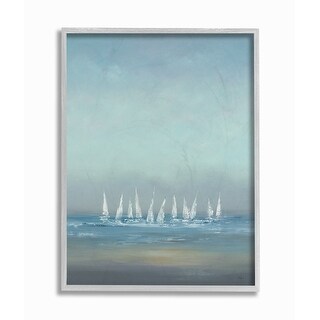 Stupell The Regatta Abstract Seascape Framed Giclee Texturized Art by ...