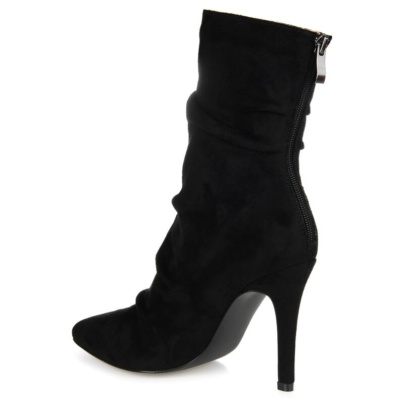 Journee Collection Women's Markie Back Heel Zip Stiletto Booties ...