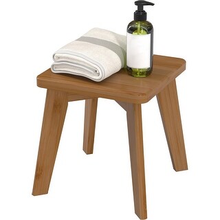 Step Stool Kitchen Bathroom Wooden Foot Rest Stools - Walnut - Bed Bath ...