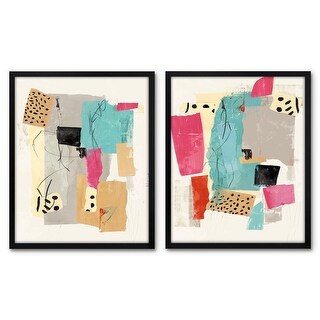 Americanflat 2 Piece 11x14 Unmatted Framed Print Set - Colourful ...