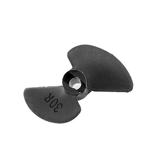 30mm x 40mm Nylon 2-Vane Rotating RC Boat Prop Propeller 3.17mm Hole ...