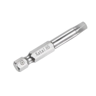 H5 Magnetic Security Pentagon Screwdriver Bit 1/4" Hex Shank 2" Length ...