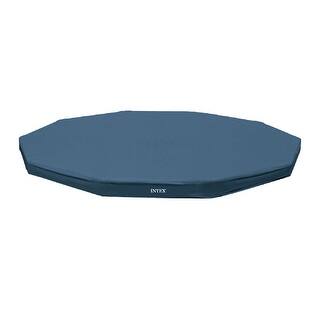 Intex 28031E 12 Foot Round Above Ground Swimming Pool Cover, (Pool ...