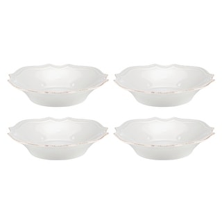 Lenox French Perle Bead Pasta Bowls, Set of 4 White - Bed Bath & Beyond ...