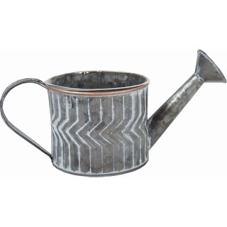 White Washed Metal Watering Can Shaped Planter - Bed Bath & Beyond ...