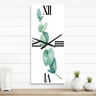Designart 'Young Eucalyptus Leaves and Branches II' Traditional Metal ...