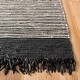 SAFAVIEH Handmade Vintage Boho Leather Zhanna Modern Stripe Leather Rug ...