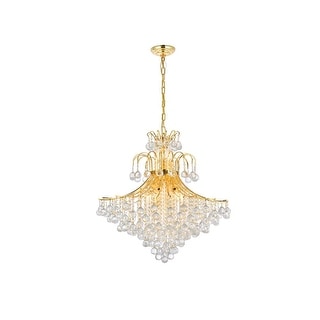 Toureg 15 light Gold Chandelier Clear Royal Cut Crystal - Exact Size ...