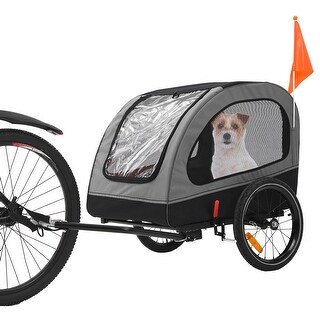 Dog Trailer Dog Buggy Bicycle Trailer Medium Foldable - Bed Bath ...