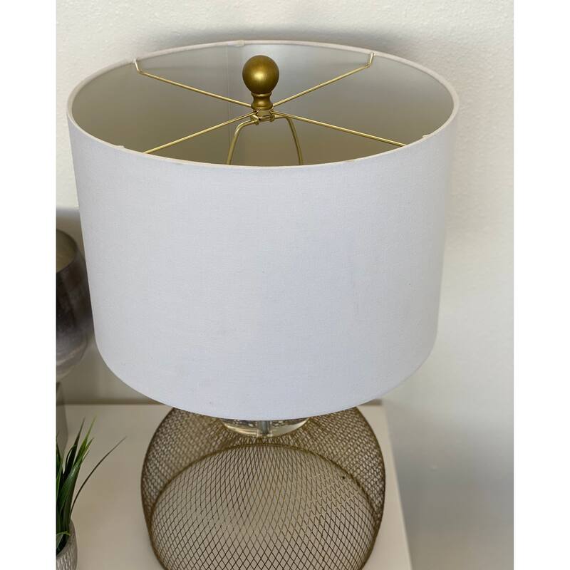 Urban Designs Contemporary Metal Cage Table Lamp - On Sale - Bed Bath ...